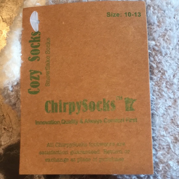 ChirpySocks | Accessories | New Chirpysocks Chirpy Snowflake Soft Fuzzy ...